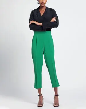 Pinko Straight Leg Crepe Pants - Green