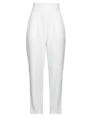Pinko Straight Leg Crepe Pants White