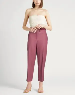 JIL SANDER Wool Viscose Trousers - Garnet