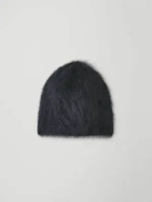 LISA YANG STORE Brushed Beanie - Black