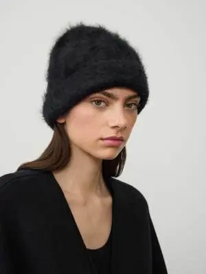 LISA YANG STORE Brushed Beanie - Black
