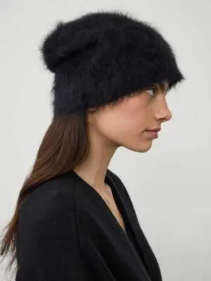 LISA YANG STORE Brushed Beanie - Black