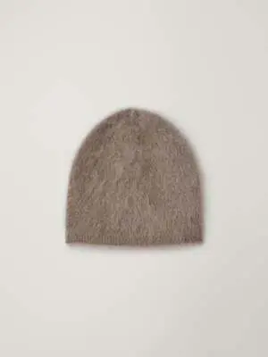 LISA YANG STORE Brushed Beanie Truffle