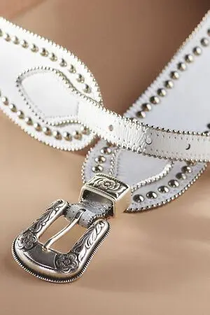 Streets Ahead Arbor Western Belt - White | Editorialist display picture 3