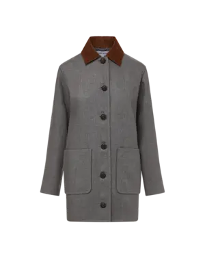 Veronica Beard Veronica Beard Freya Wool Blend Dickey Coat - Grey