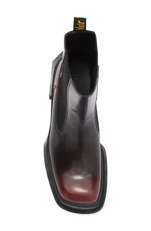 Dr. Martens Maybole Tall Chelsea Boot - Black/cherry Red Brush Off
