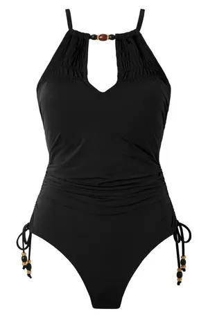 Magicsuit Marley Sachi Ruched Strappy One-piece Swimsuit - Black
