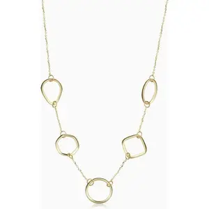 ORADINA 14k Riverdale Station Necklace - Yellow Gold