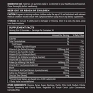 PETE & PEDRO Biotin Gummies Daily Supplement For Hair, Skin, & Nails