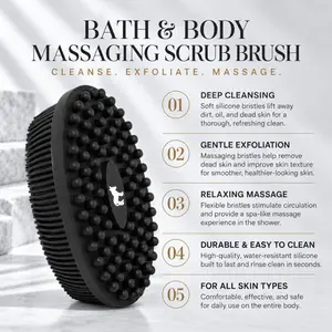 PETE & PEDRO Bath & Body Massaging Scrub Brush
