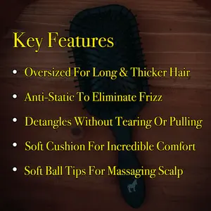 PETE & PEDRO Paddle Detangle Hair Brush - None