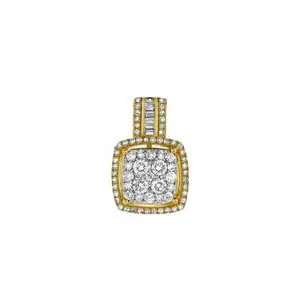 LUVMYJEWELRY Square Diamond Pendant