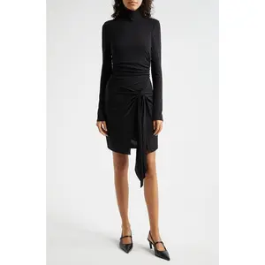 Cinq À Sept Mini Long Sleeve Johnson Dress - Black