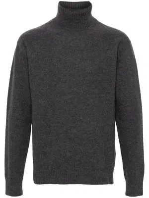JIL SANDER High-neck Wool Sweater - Grey