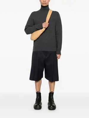 JIL SANDER High-neck Wool Sweater - Grey