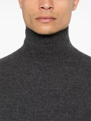 JIL SANDER High-neck Wool Sweater - Grey