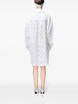 AREA Broderie Anglaise Shirt Dress