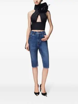 AREA Flower Corsage Halter Top