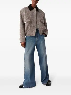 Stella McCartney Corduroy-collar Tweed Jacket