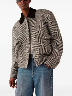 Stella McCartney Corduroy-collar Tweed Jacket