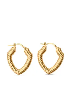 Burberry Small Shield Hoop Earrings
