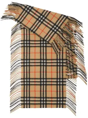 Burberry Happy Fringe Scarf Neutrals