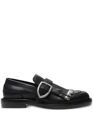 Burberry Leather Cobble Loafers