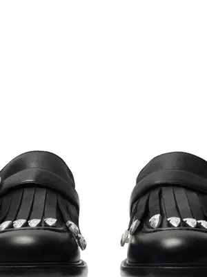 Burberry Leather Cobble Loafers