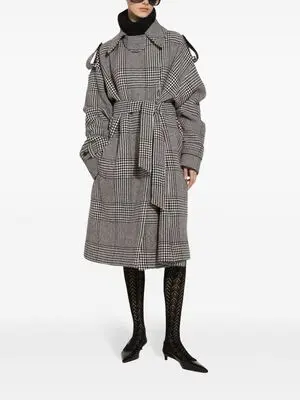 Dolce & Gabbana Check-pattern Coat - Grey