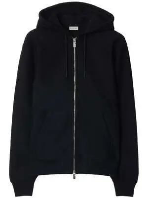 Burberry Logo Zip Hoodie - Grey
