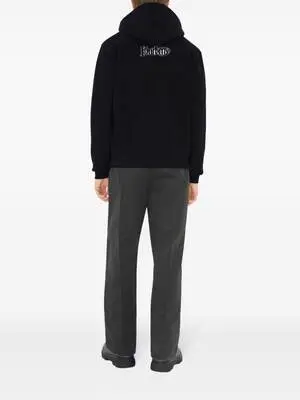 Burberry Logo Zip Hoodie - Grey