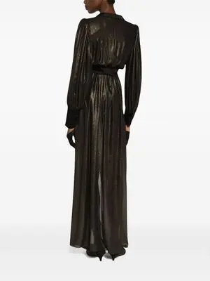 Dolce & Gabbana Lurex Plunge Gown
