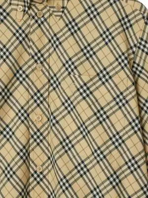Burberry Check-pattern Cotton Shirt - Neutrals