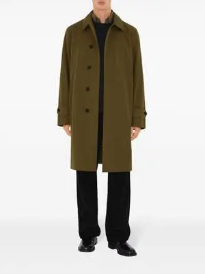 Burberry Gabardine Car Coat - Green