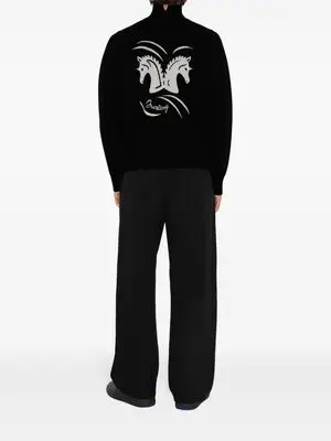 Burberry Equestrian Intarsia Knit Jacket