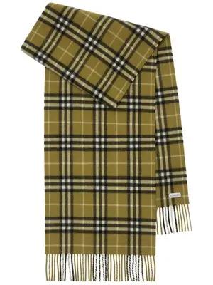 Burberry Checked Cashmere Scarf