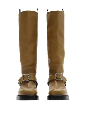 Burberry Leather Biker Boots