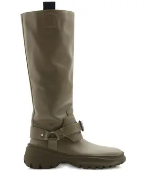Burberry Leather Stomp Knee-high Boots