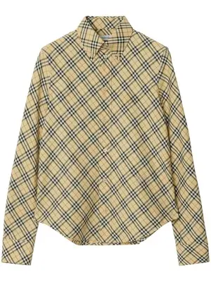 Burberry Checked Cotton Shirt