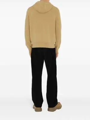 Burberry Intarsia-knit Logo Wool-blend Hoodie