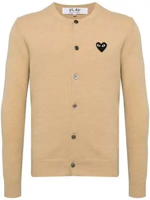 Play Comme Des Garcon Wool Cardigan