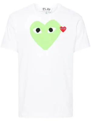 Play Comme Des Garcon Cotton T-shirt - White