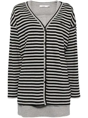 B+AB Striped Cardigan