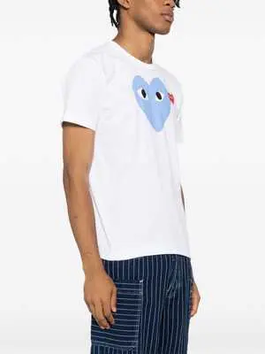 Play Comme Des Garcon Signature Heart T-shirt - White