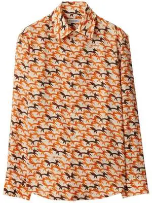 Burberry Fox-print Wool Shirt