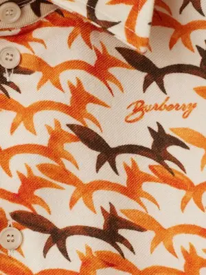 Burberry Fox-print Wool Shirt