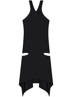 COURREGES Criss-cross Jersey Mini Dress - Black