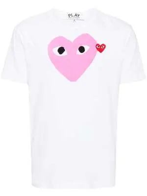 PLAY COMME DES GARCON Comme Des Garçons Play Heart-Printed T-Shirt