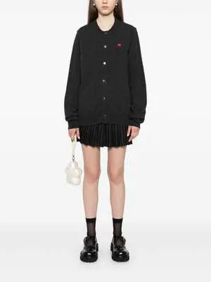 Play Comme Des Garcon Wool Cardigan