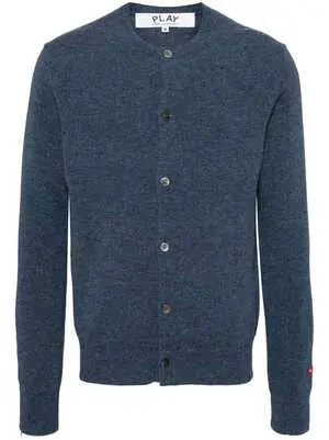 Play Comme Des Garcon Wool Cardigan